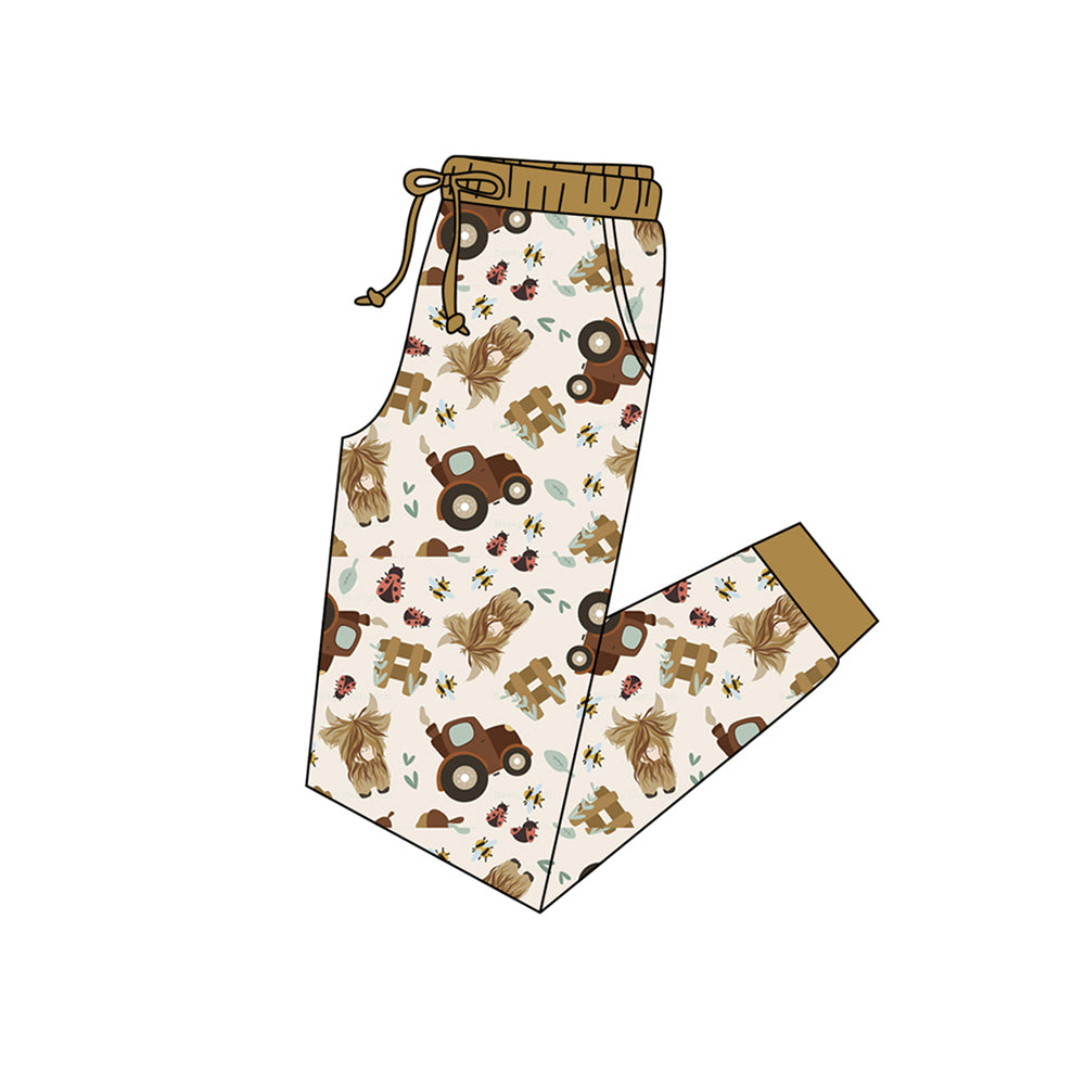Adult man highland cow pocket pants – aierwhoesalekidsclothes