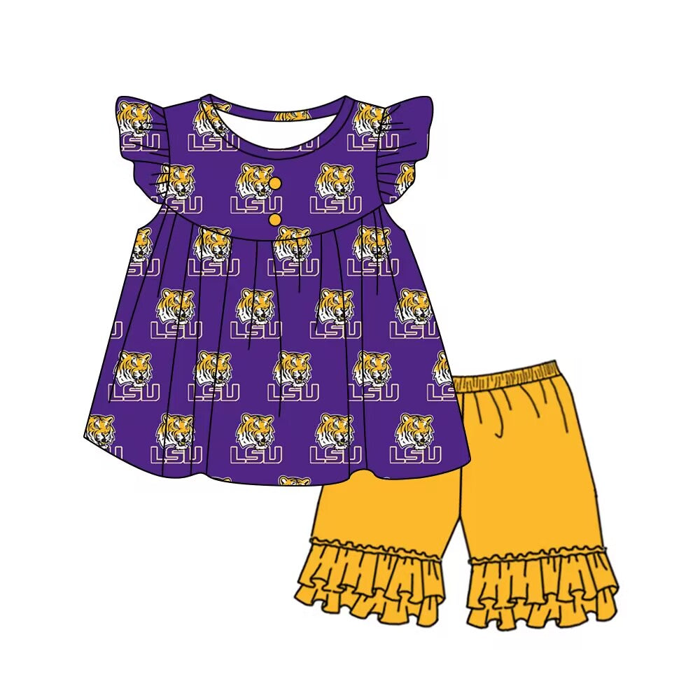 infant baby girl colleague team lsu outfi – aierwhoesalekidsclothes