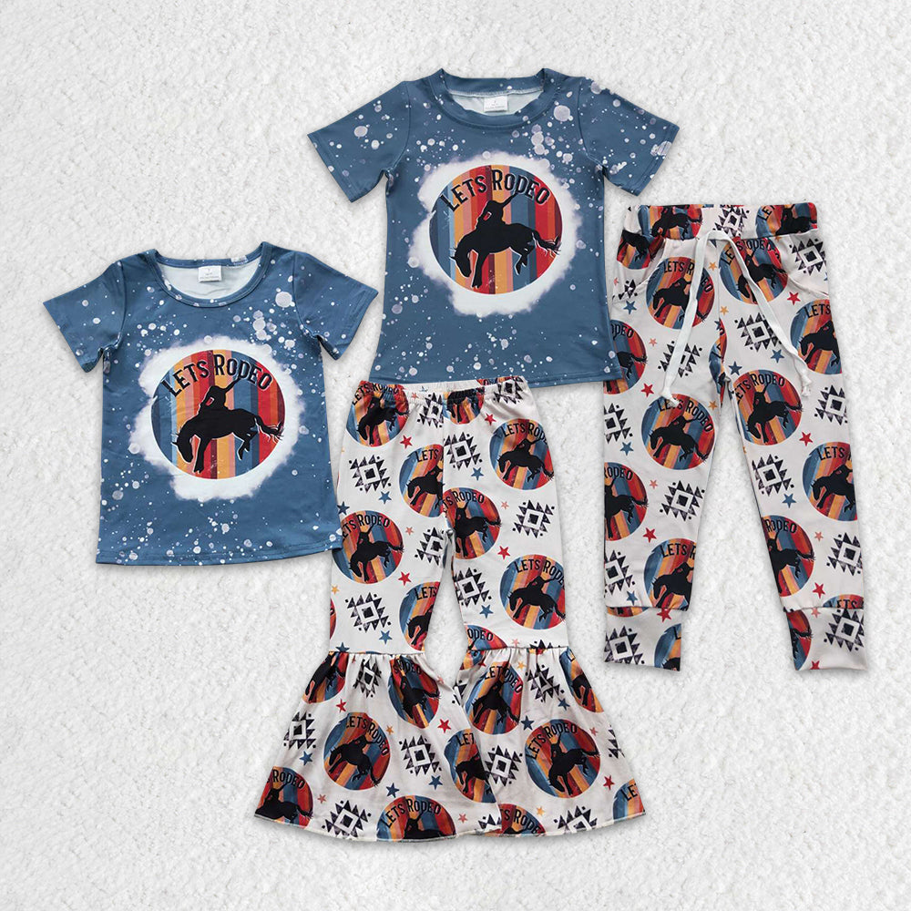 sister brother lets rodeo cowboy cowgirls western matching sibling set ...