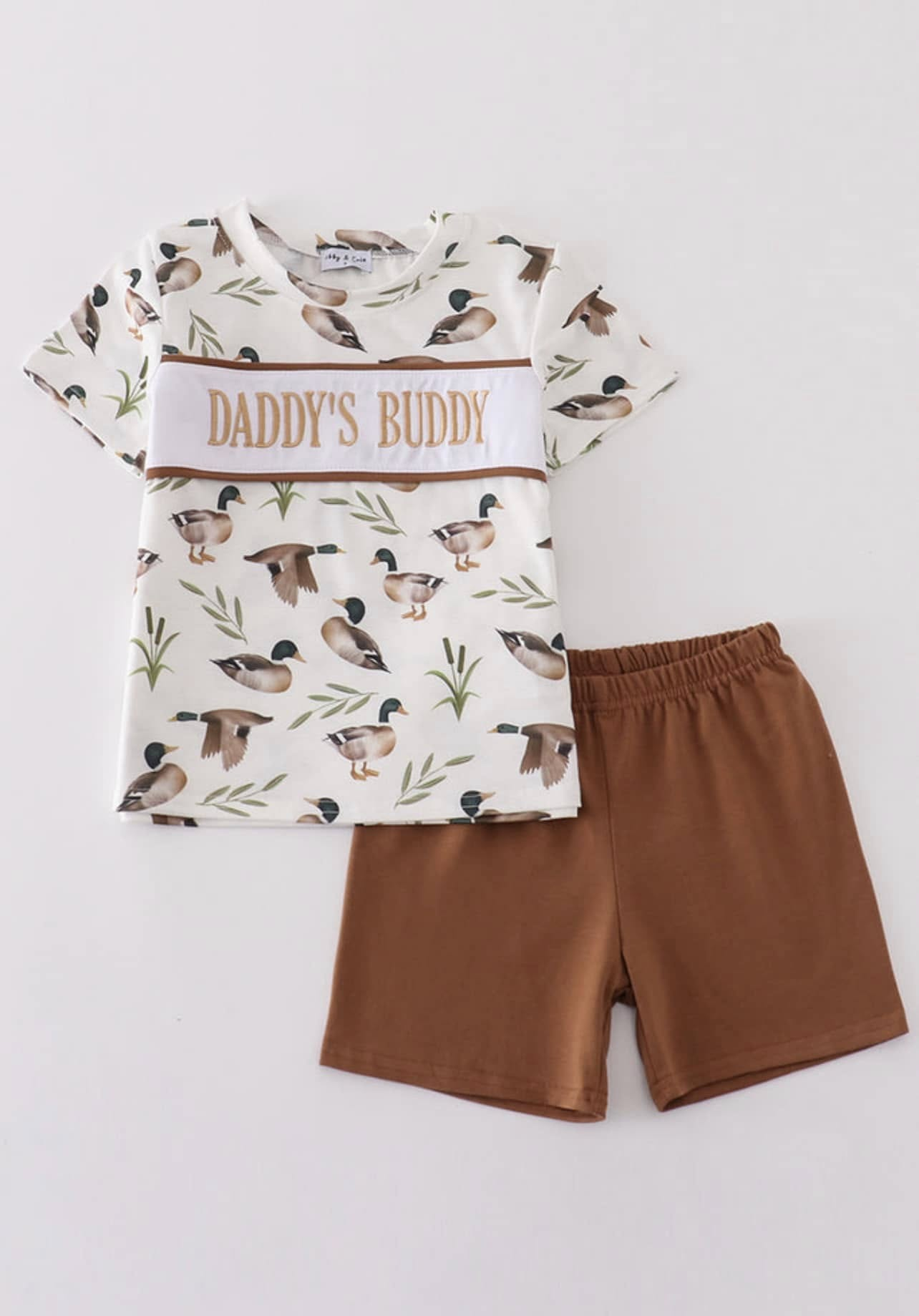 Daddys buddy mallard duck baby summer clothes – aierwhoesalekidsclothes