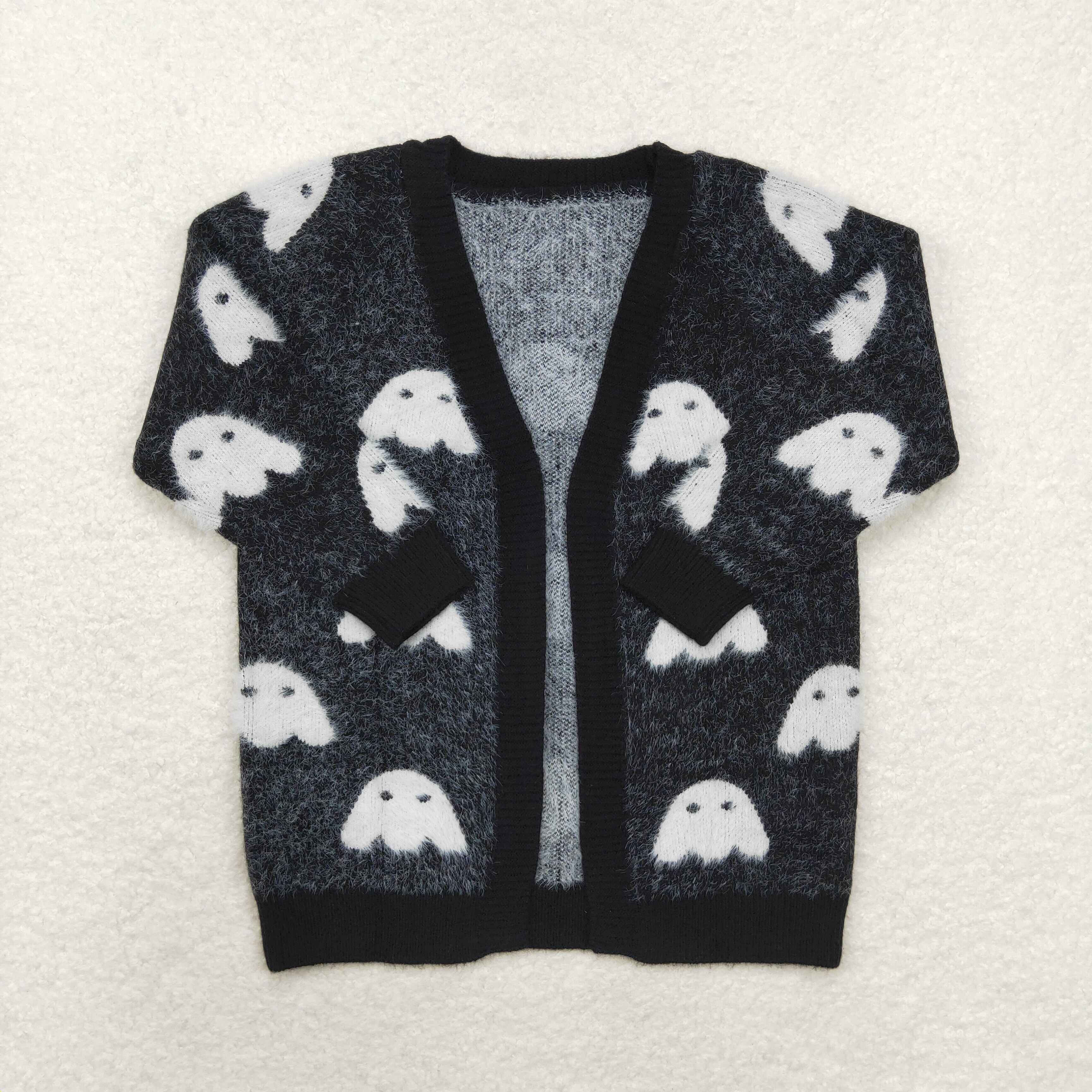 wholesale kids baby girls halloween ghost cardigan ...