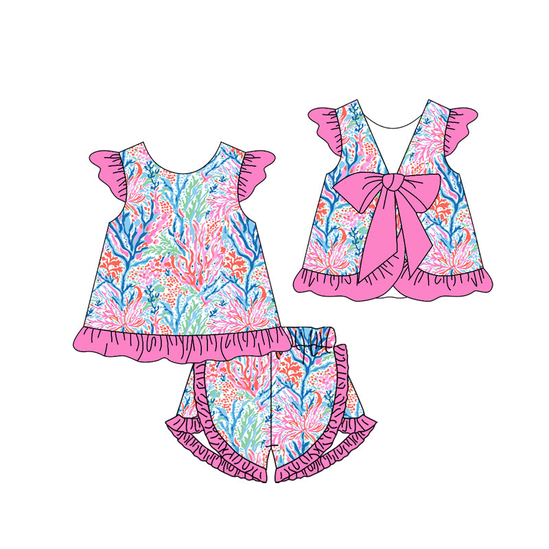 Baby girl seaweed summer outfit preorder – aierwhoesalekidsclothes