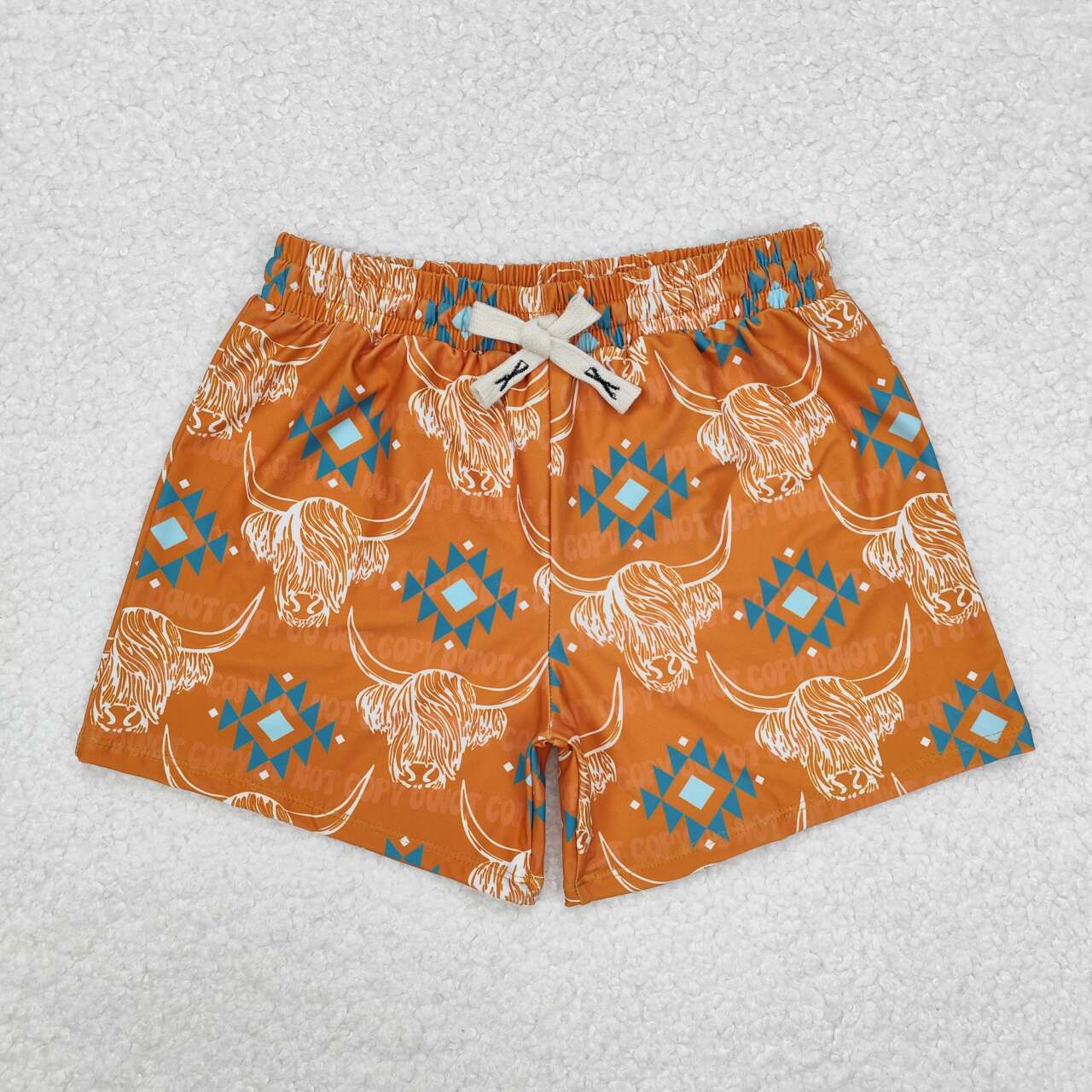 Cowboy western aztec summer swim trunks – aierwhoesalekidsclothes