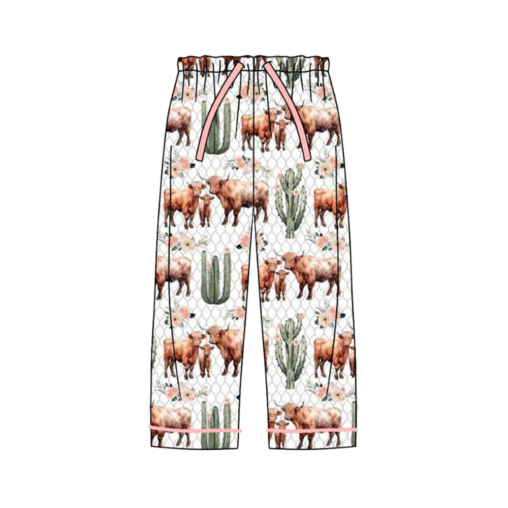 Adult women western cactus long pants preorder – aierwhoesalekidsclothes