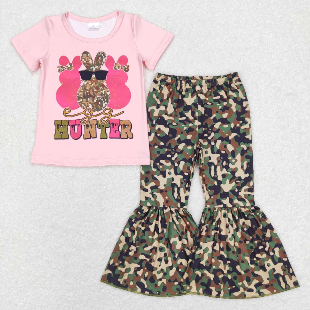 Camo easter bunny hunter outfit – aierwhoesalekidsclothes
