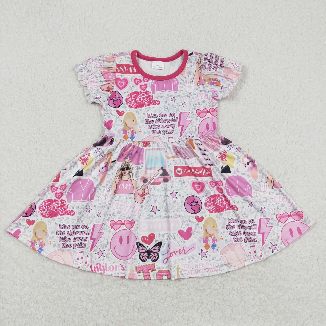 country singer short sleeve dress – aierwhoesalekidsclothes