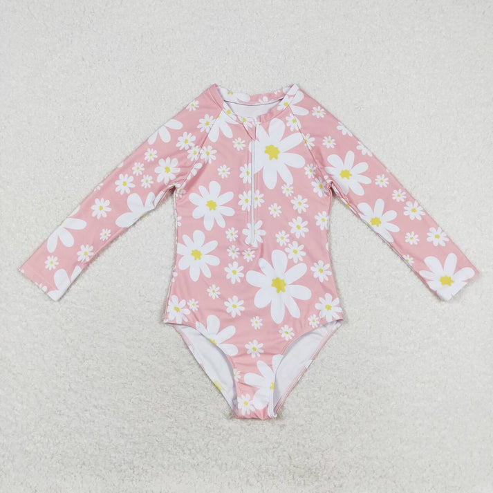 flower girls one piece bathing suit – aierwhoesalekidsclothes