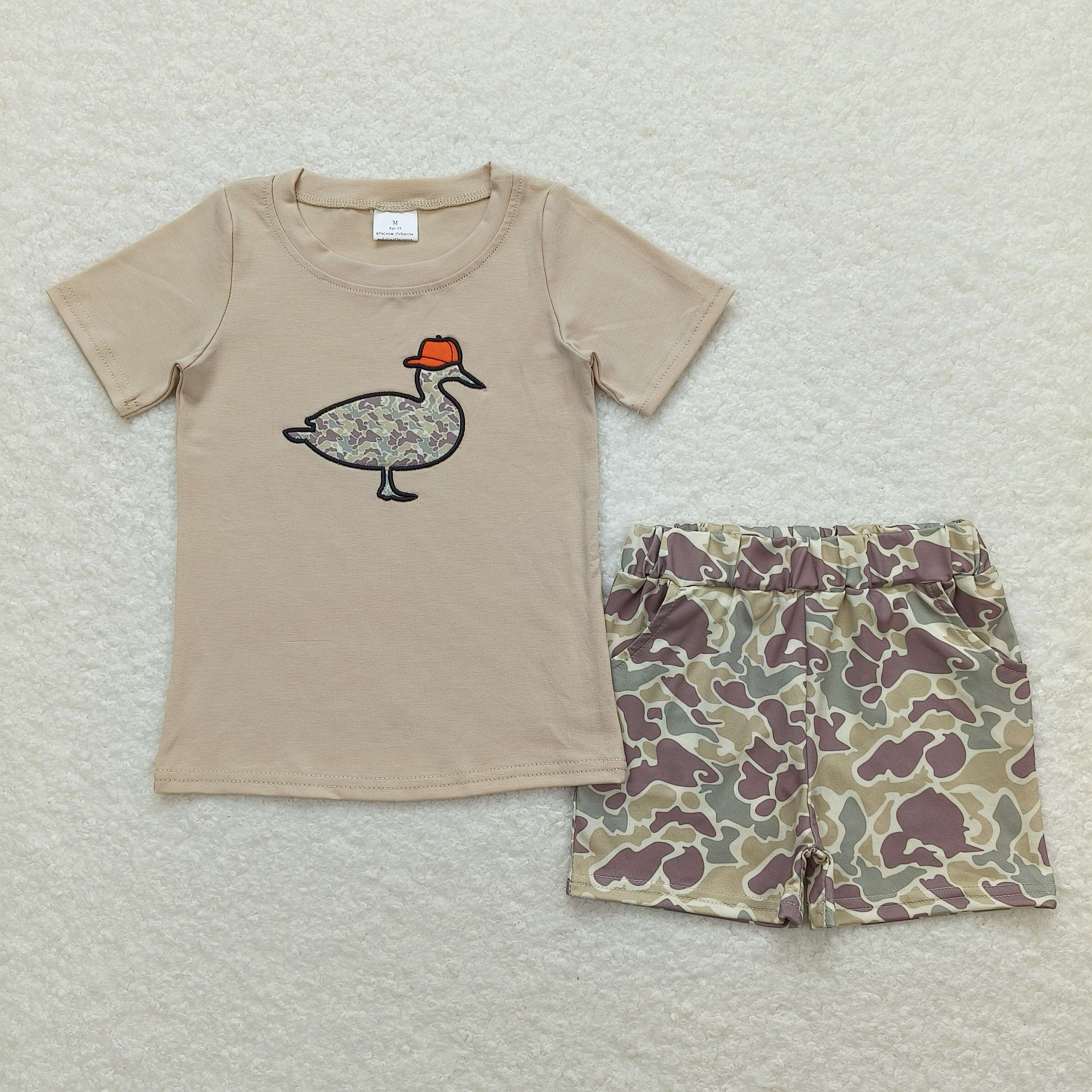 embroidery camo mallard duck matching summer clothes ...