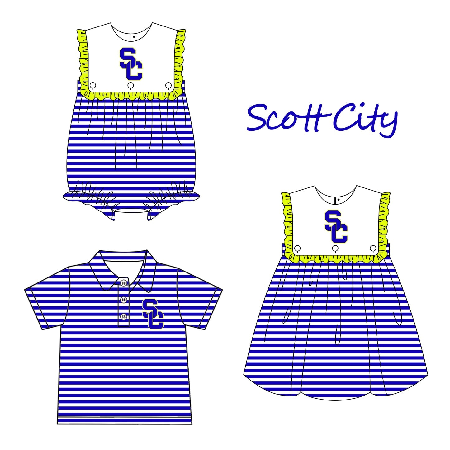 Sister brother SC college team matching sibling clothes ...