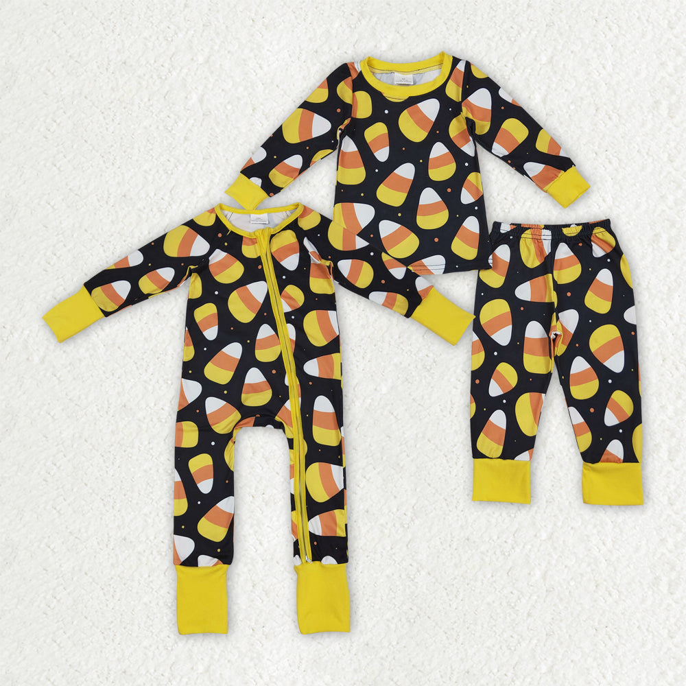 Halloween candy corn fall winter matching clothes – aierwhoesalekidsclothes